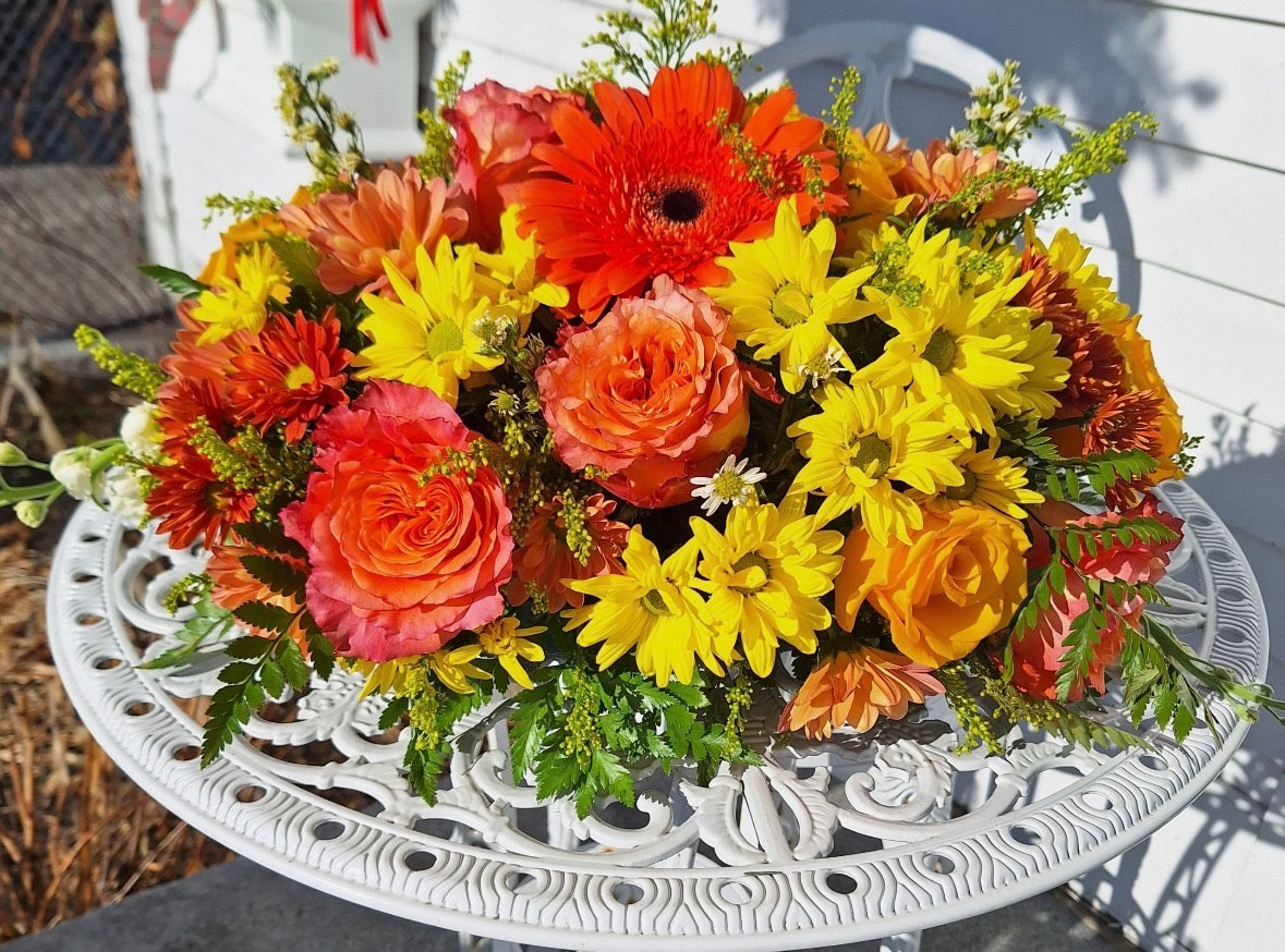 Thanksgiving Centerpiece–Flowers by Marianne